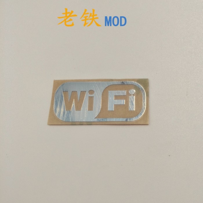 New Style WIFI Metal Sticker Logo Wireless Signal logo Chassis Sticker ...