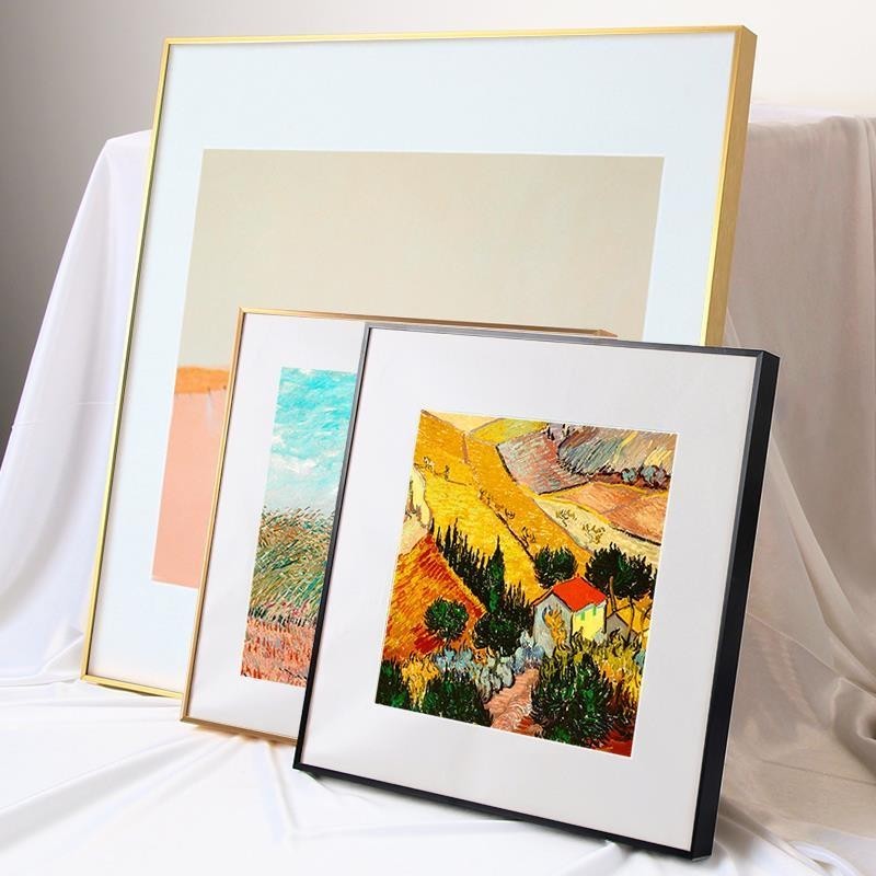 Square Photo Frame Thin Narrow Edge Minimalist Creative Aluminum Alloy ...