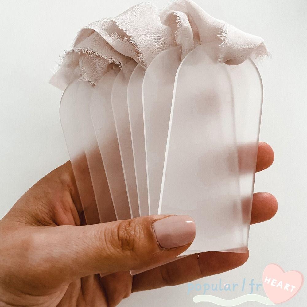 POPULAR1 10Pcs Wedding Place Card, Frosted Acrylic Arch Name Tag ...