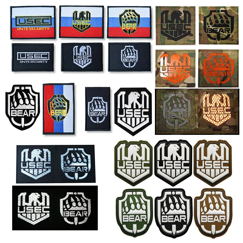 IR Russia Escape From Tarkov USEC BEAR Embroidered Patch Russian Game ...