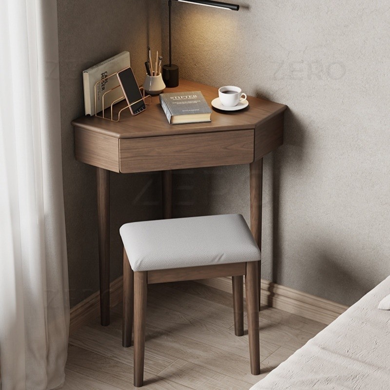 Solid Wood Corner Desk With Drawer Minimalist Modern Desk Household ...