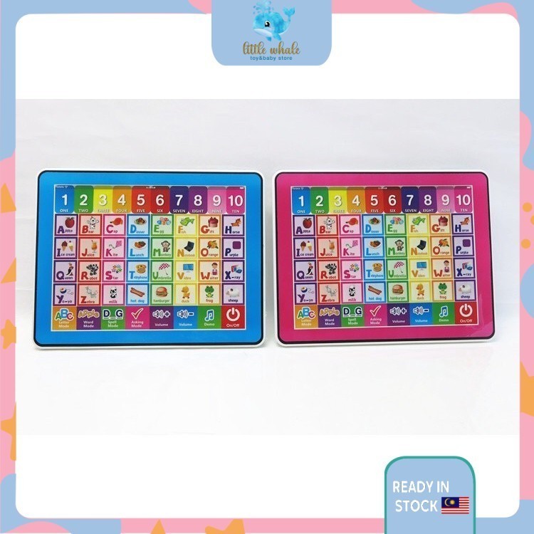 Kids early learning mini pad y-pad English educational mini tablet pad ...
