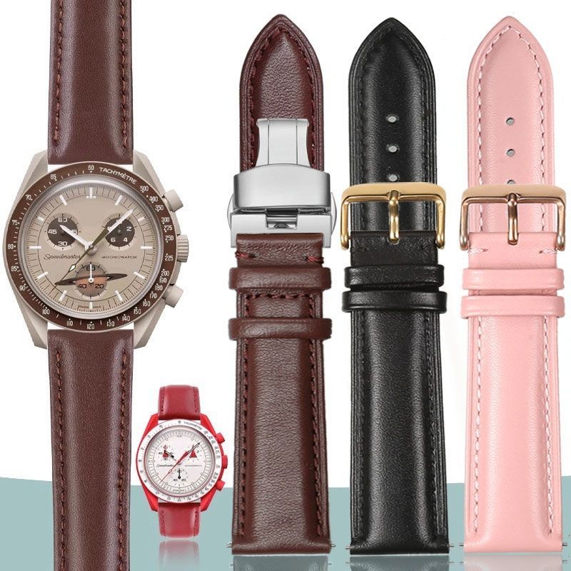 Fit Original Omega Swatch Joint Leather Watch Band Planet Venus Mercury ...