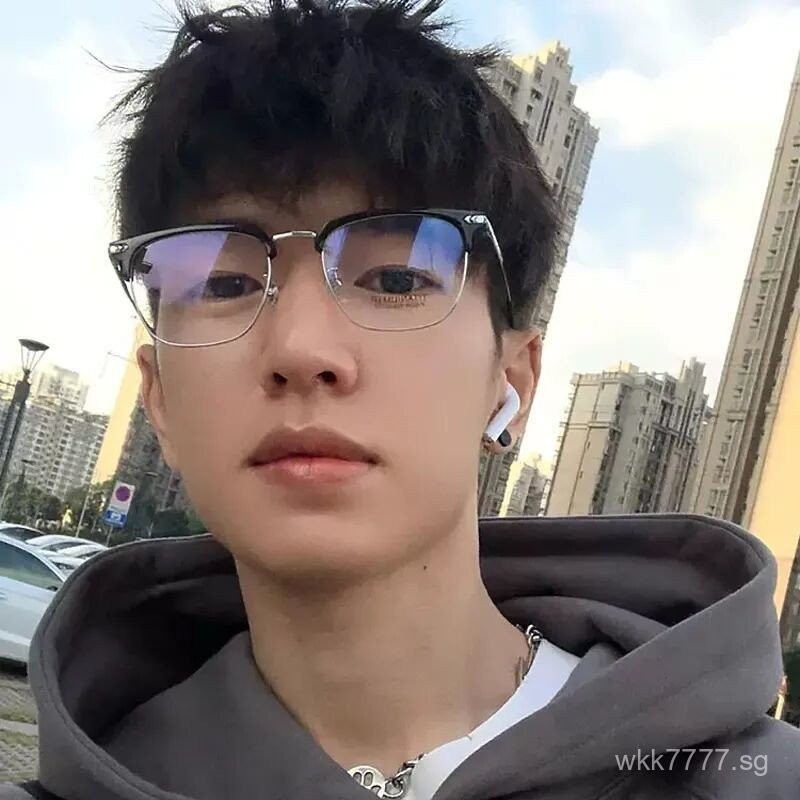 Half-Rim Glasses Men's Fashion Myopia Polished Scoundrels Tech Men's ...