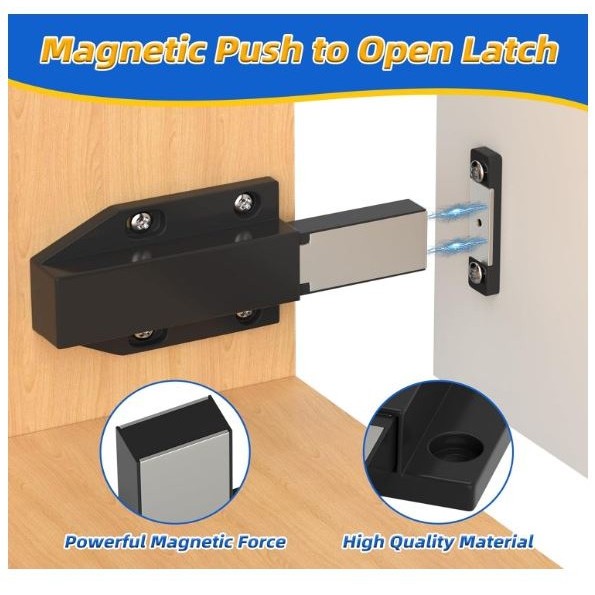 Long Magnetic Catch Push To Open Big Magnetic Door Cabinet Catch ...