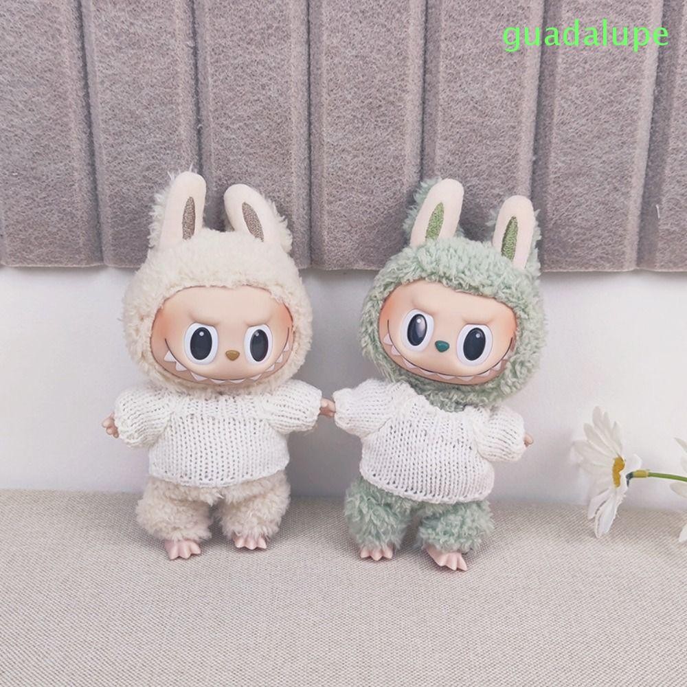 GUADALUPE Labubu Time Clothes, Labubu Time To Chill Plush Labubu Doll ...