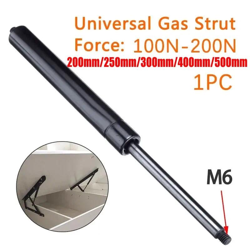 1pc 100N Car Gas Strut Bars Gas Spring Hood 200/250/300/400/500mm M6 ...
