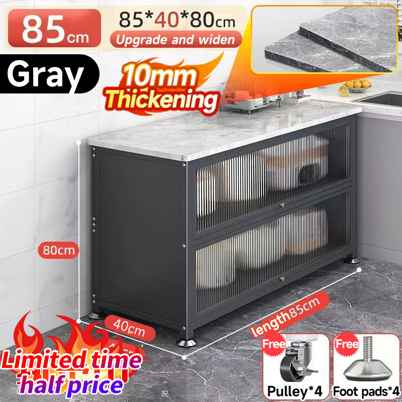 STYF【SG Local Seller 】10mm Thickened Rock Slab Kitchen Storage Cabinet ...