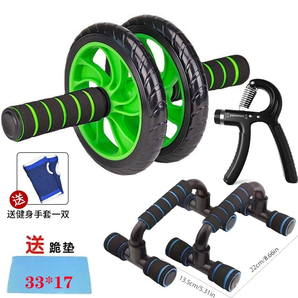Singapore spot[Suit]Abdominal Wheel Single-Wheel Abdominal Muscle Exercise Belly Contracting ...