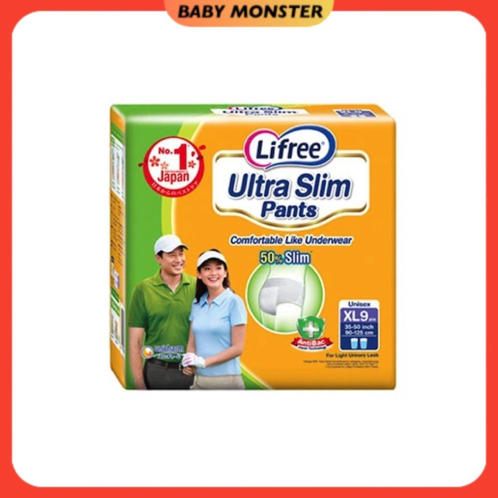 BMS Lifree Ultra Slim Pants Disposable Adult Diaper Unisex Diapers M10 ...