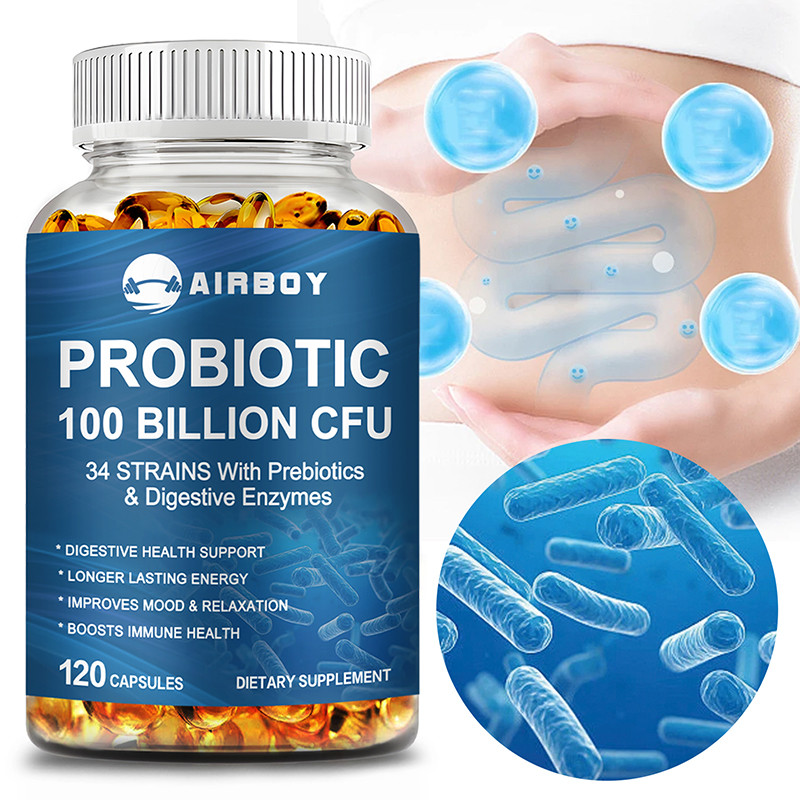 PROBIOTIC 100 BILLION CFU capsules - Fruit and vegetable complex ...