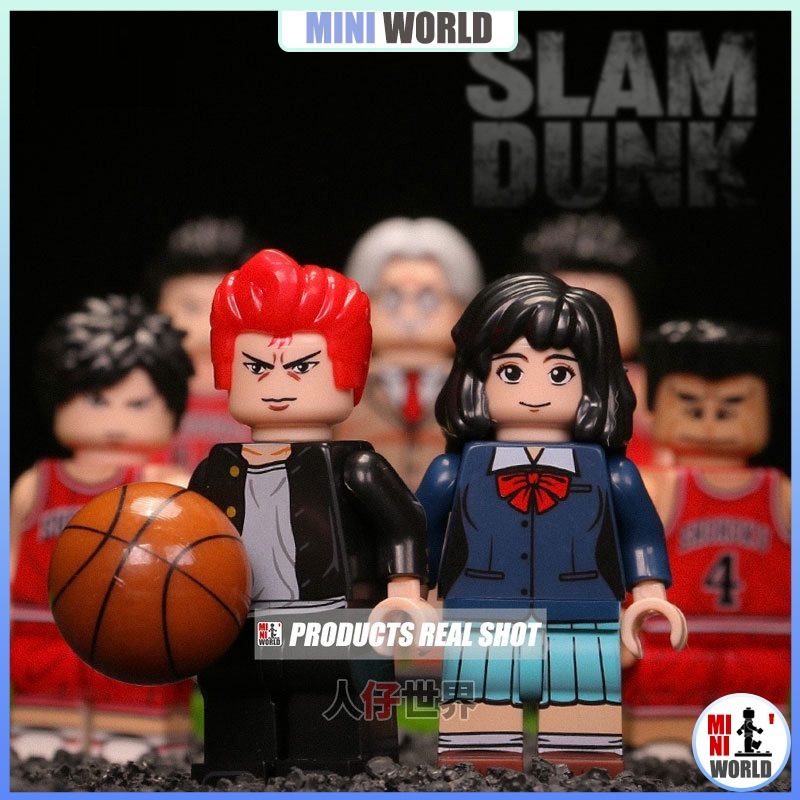 Slam Dunk Minifigures Hisashi Kaede Rukawa Mitsui Cartoon Basketball ...