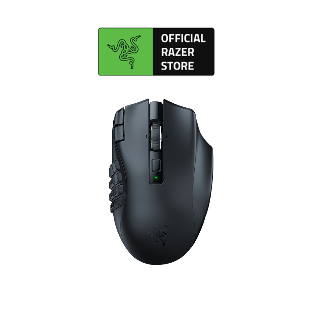 Razer Naga V2 HyperSpeed - Ergonomic Wireless MMO Gaming Mouse with 19 ...