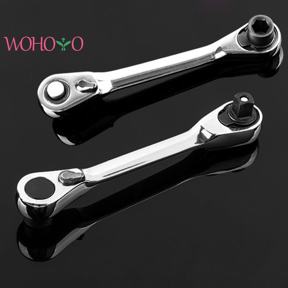 Double Headed Ratchet Wrenches 1/4 Dual-use Spanner 72 Teeth Hand ...