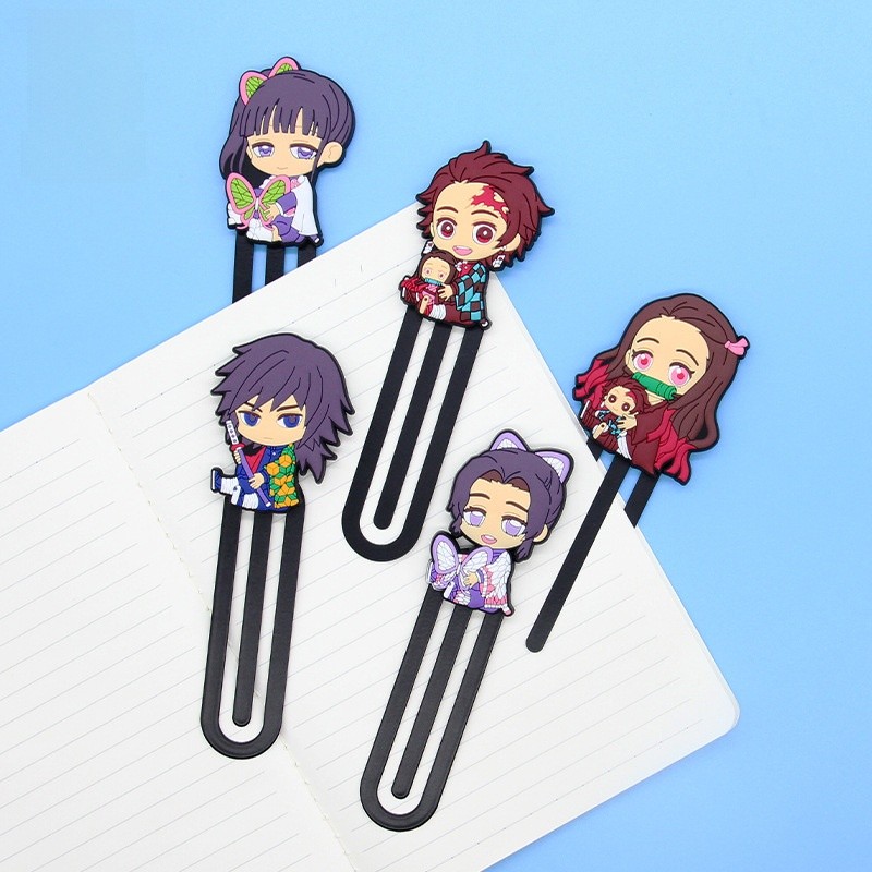 Student Bookmark Demon Slayer Nezuko Tanjiro Inosuke Metal Bookmark ...