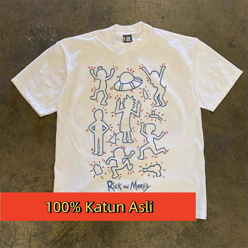 Rick & Morty White T-Shirt Exclusive Design Couple T-Shirt - Unisex ...