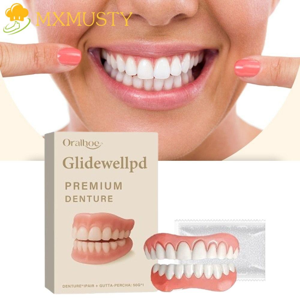 MXMUSTY Temporary Orthodontic Teeth, Fake Tooth Improve Dental Loss ...