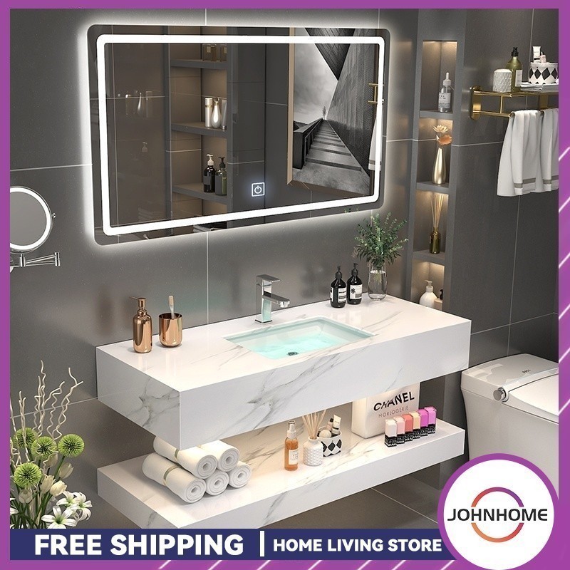 Johome Modern Simple Bathroom Cabinet Combination Bathroom Set Bathroom ...