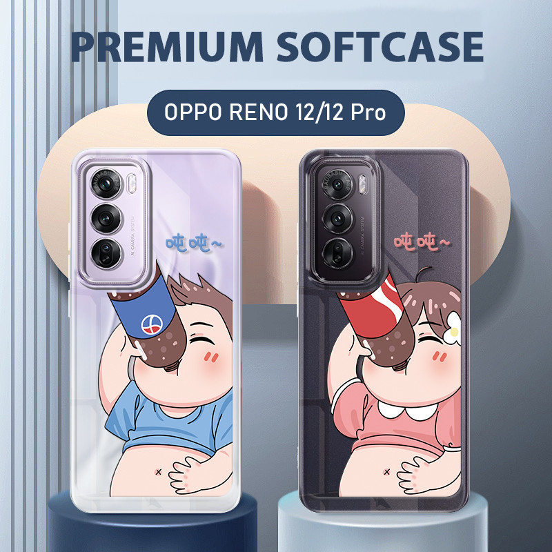 And Jerry Couple Soft Case Oppo Reno 12 5g Latest Cute Casing Opo Reno ...