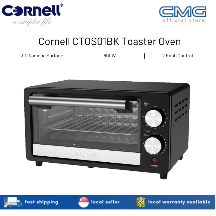 Cornell CTO-S01BK 10L Toaster Oven | Shopee Singapore