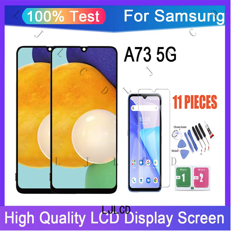 AMOLED for Samsung Galaxy A73 5G LCD Display Touch Screen With Frame ...