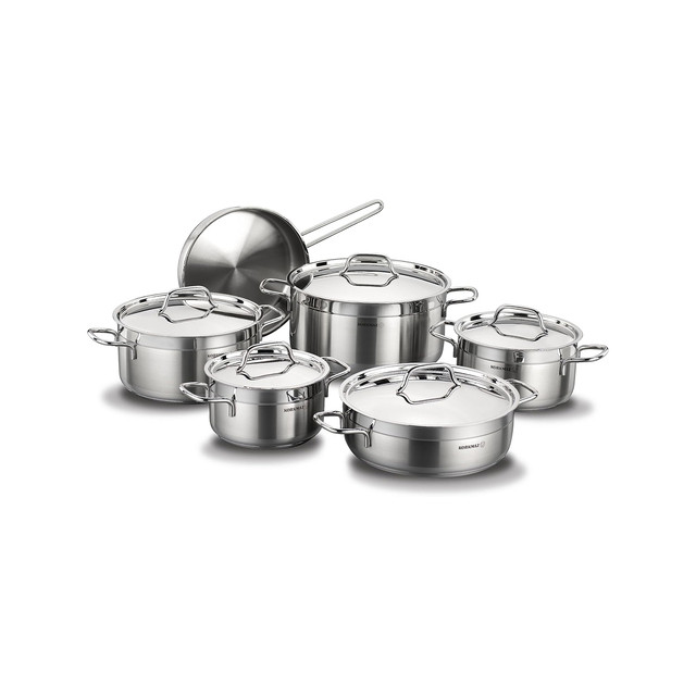 Korkmaz Alfa Stainless Steel 10 Piece Cookware Set - Made in Turkey ...