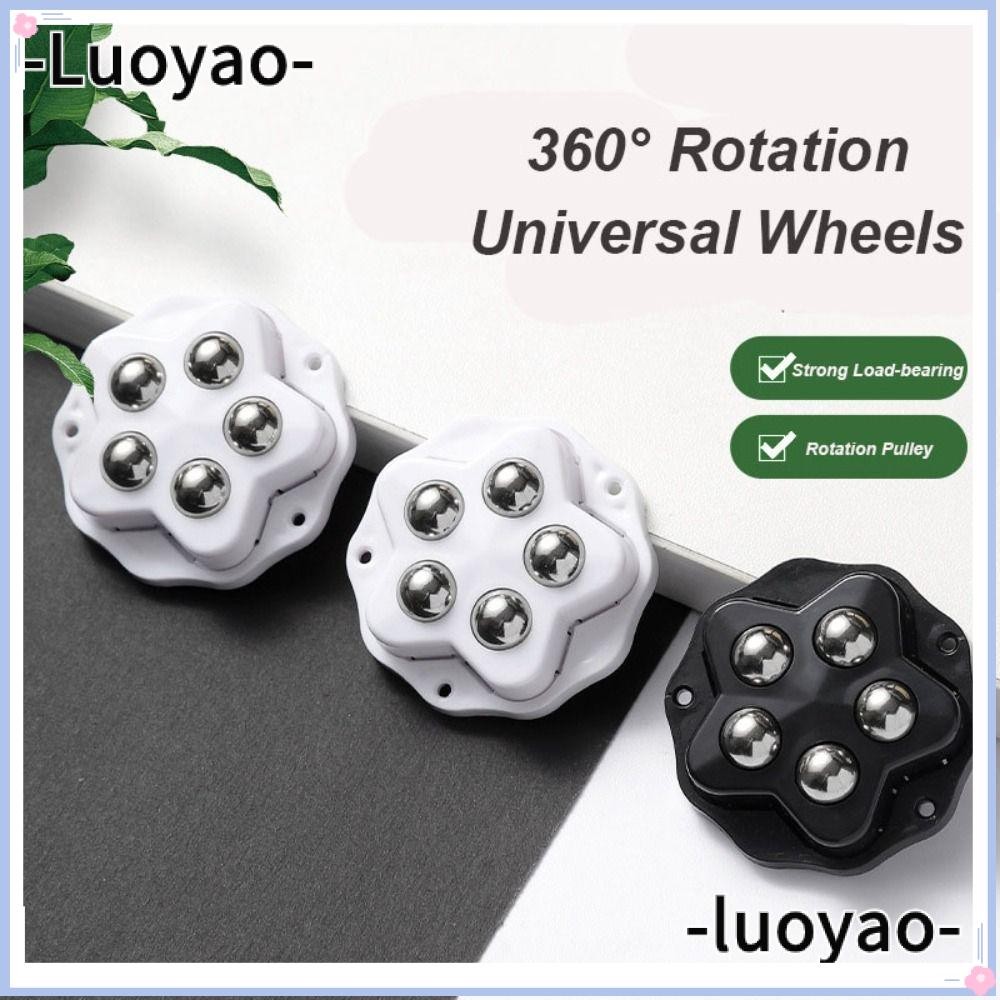 LUOYAO 4Pcs/set Universal Wheels, Mute Ball Self Adhesive 360° Rotation ...