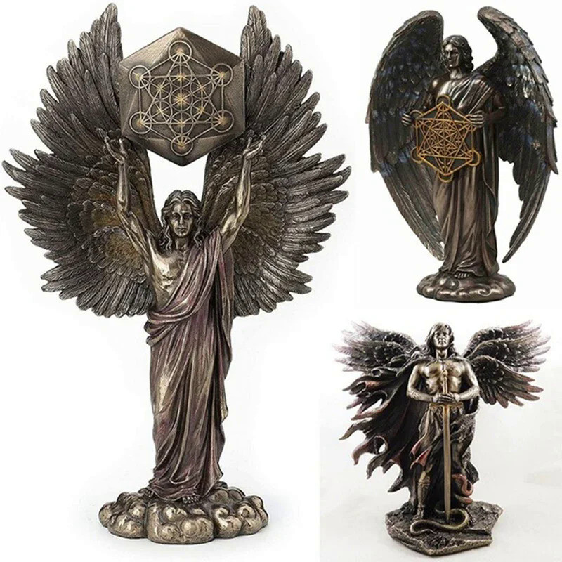 Archangel Resin Statue Handicraft Garden Decoration Creative Myth Theme ...