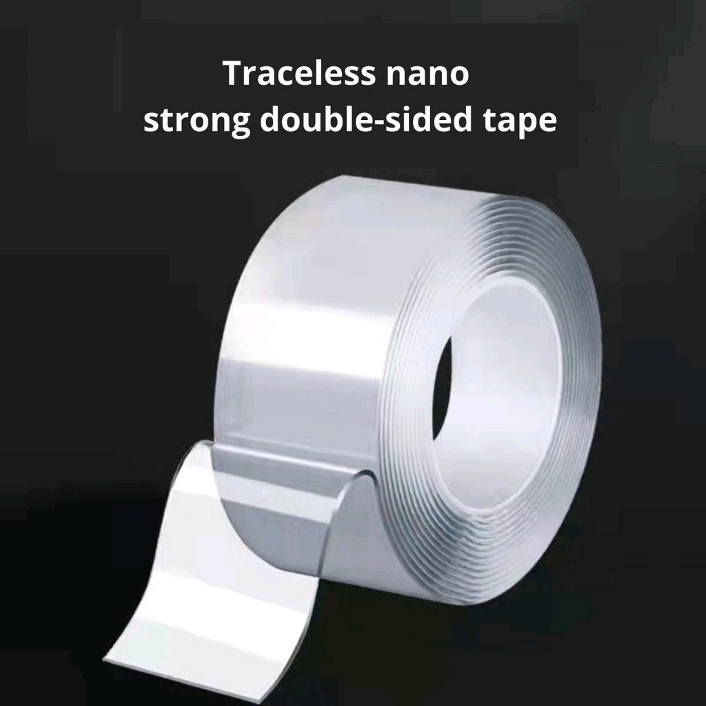 SG Stock Nano Tape Transparent Double Side Heavy Duty Tape | Shopee ...