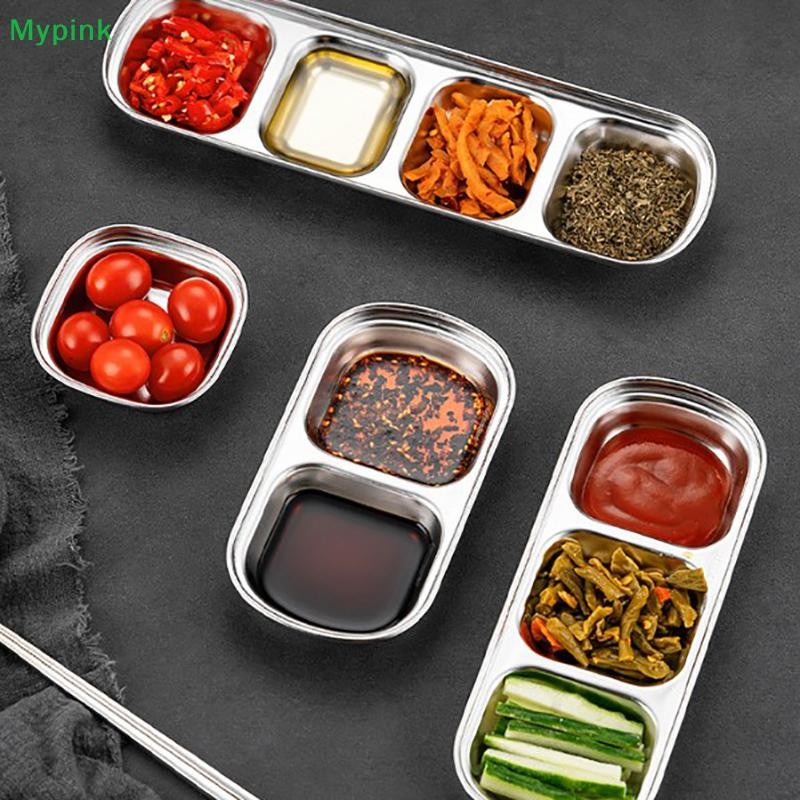 Mypink Stainless Steel Gold Dip Tray Seasoning Sauce Seasoning Tray ...