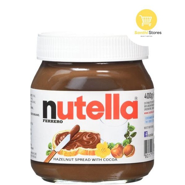 Nutella Hazelnut Chocolate Spread 400g | Shopee Singapore