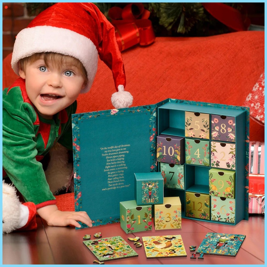 Christmas Puzzle Countdown Calendar 12 Days Jigsaw Puzzles Advent ...