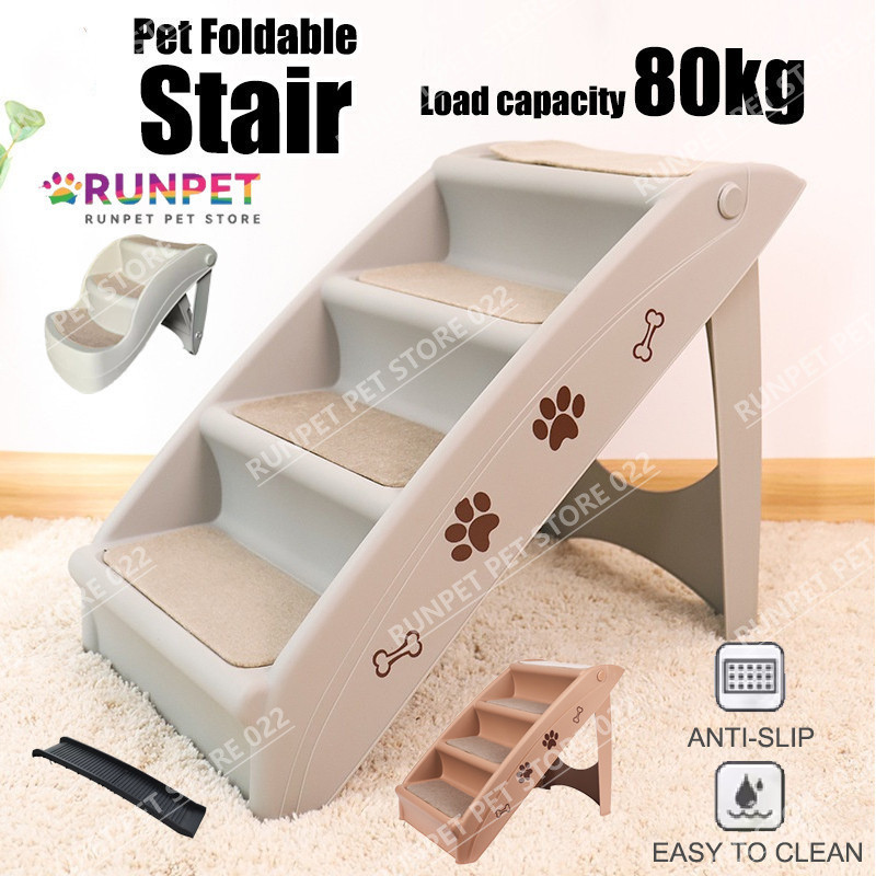 RUNPET Cat Ladder Pet Stairs Folding Dog Cat Animal Step Ramp Ladder ...