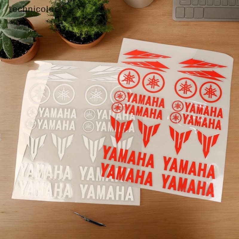 【TESG】 Vinyl Yamaha Stickers Logo Motorcycle Tank Helmet Decals ...