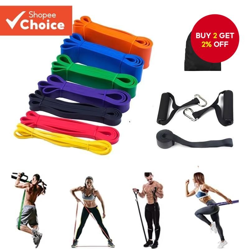 Latex Stretch Resistance band Expander Elastic Band Exercise Pull-up ...