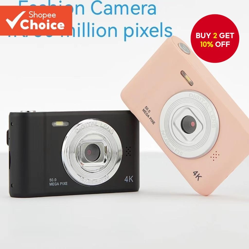 Mini Digital Camera 50MP 4K Zoom Self-Timer 64GB Extended Memory Anti ...