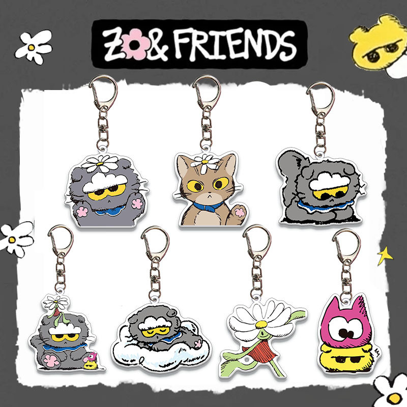 Kpop Idol G-Dragon ZOA Flash Co-branded Bag Keychain Acrylic Pendant GD ...
