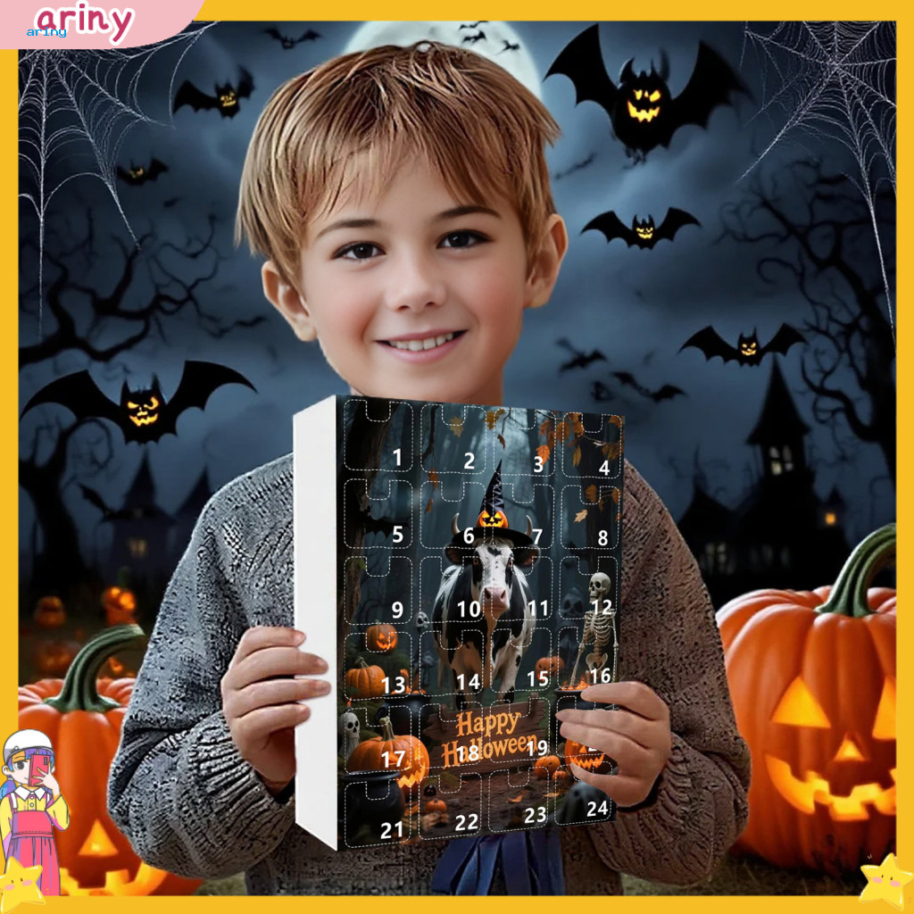 ARI Safe Nightlight Pendant Spooky Countdown Calendar 24 Days Halloween ...