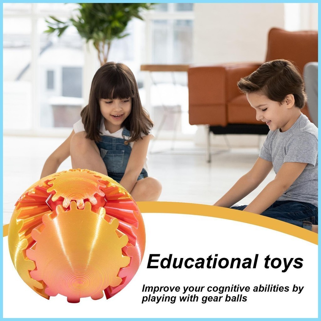 Gear Ball Toy Gear Ball Spin Ball Cube Fidget Toy Gear Ball Fidget Toy ...