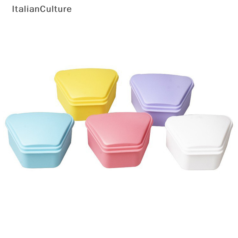 ItalianCulture Portable Trapezoid Orthodontic Retainer Box Teeth Oral ...