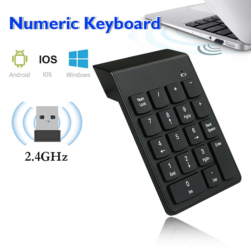 18 Keys USB Mechanical Feel Wire Numeric Keypad Keyboard Mini Number ...
