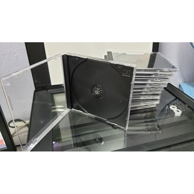 CD or VCD or DVD Single Disc Jewel Case Casing Black or White Color (10 ...