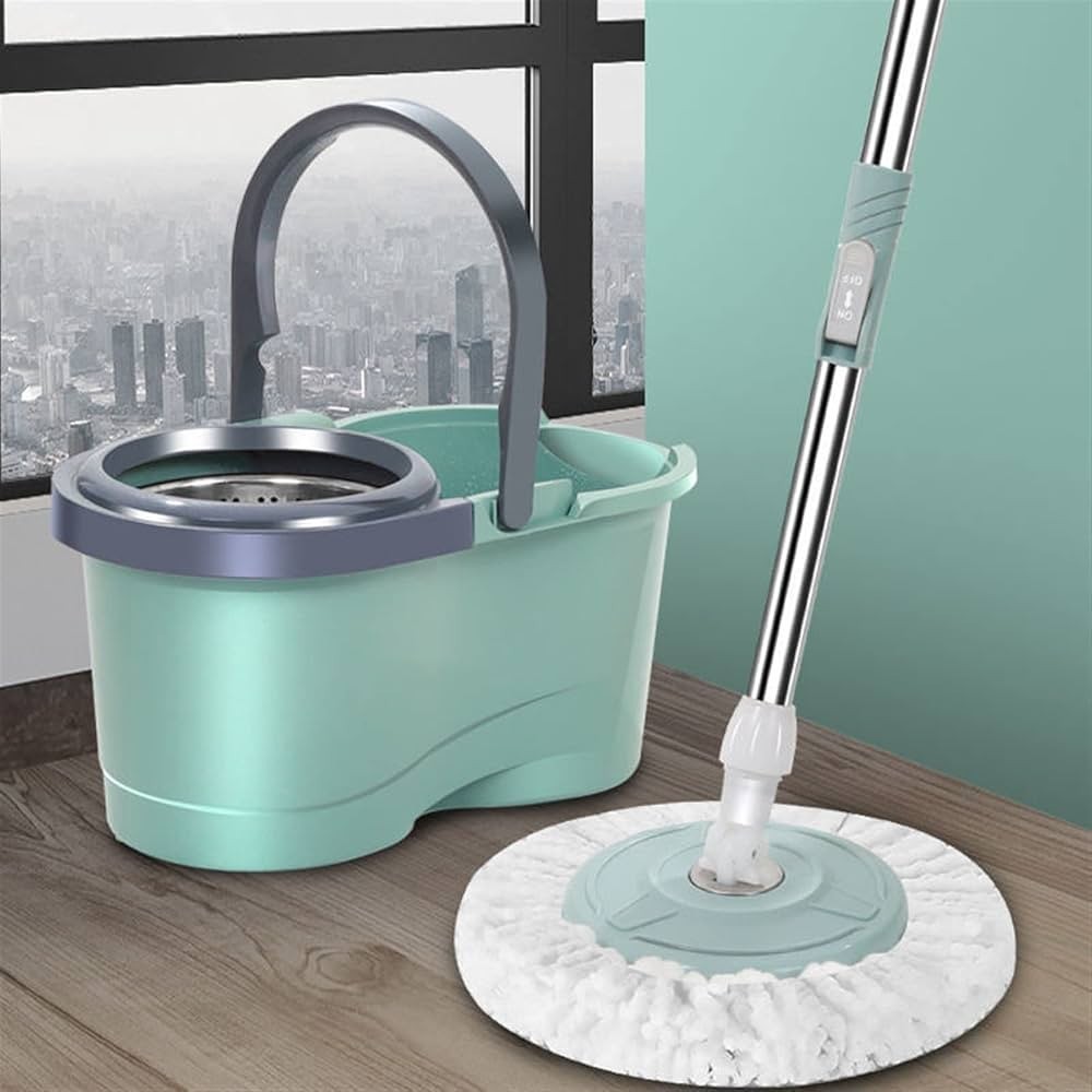 360 degree Magic Spin Mop Bucket Set Floor Cleaning Tornado Rotate ...