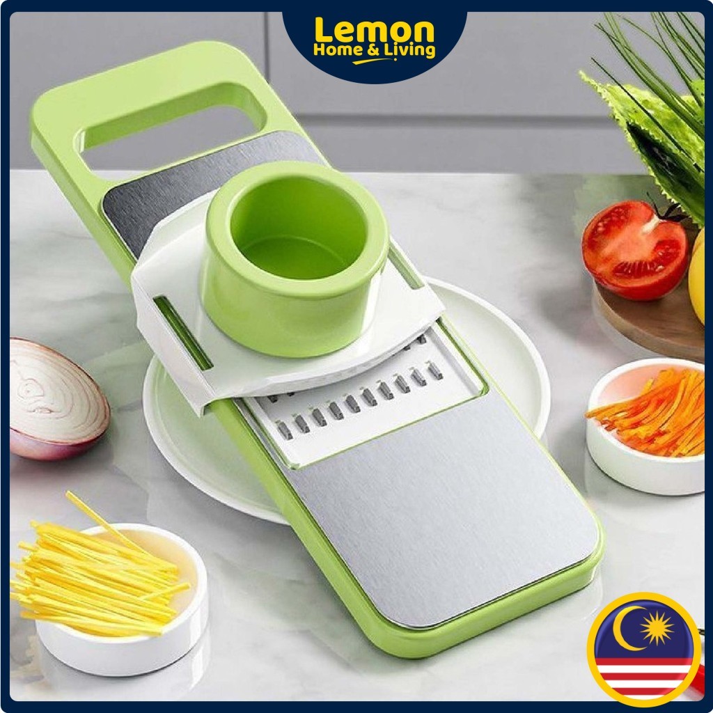 5in1 Multifunction Slicer Adjustable Vegetable Cutter Carrots Peeler ...