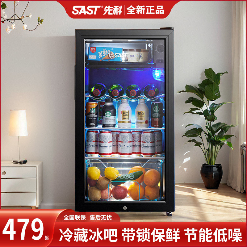SAST Ice Bar Refrigerated Cabinet Small Household Mini Refrigerator ...