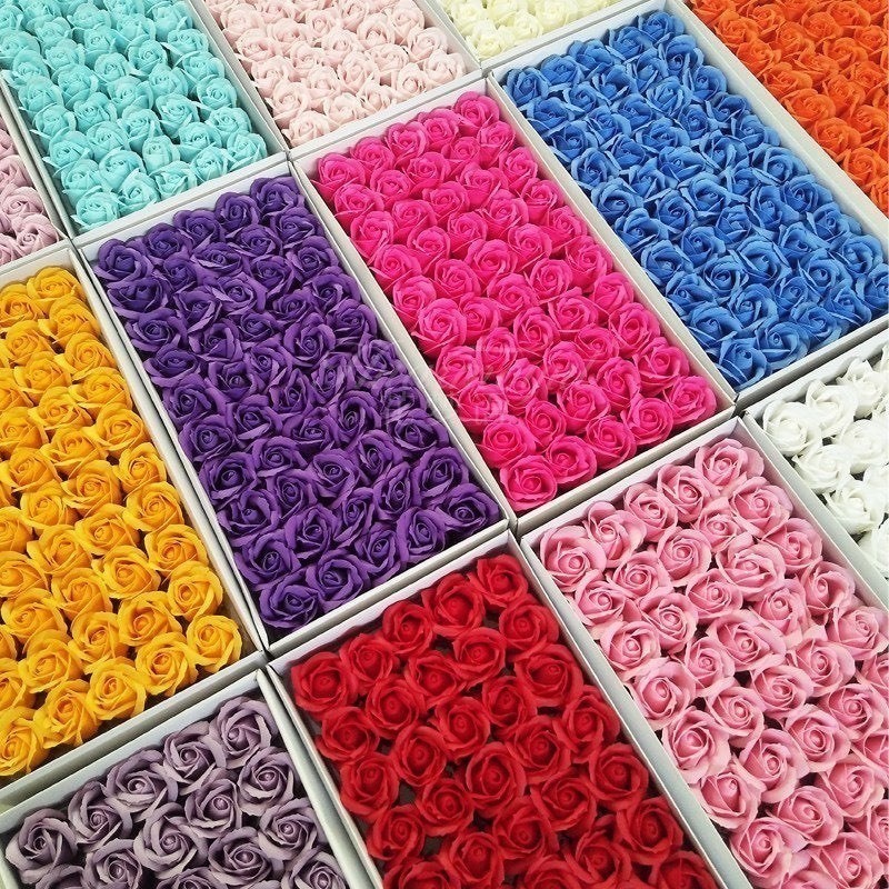 Odd 5,10,20 wax rose heads, choose color - real photo | Shopee Singapore