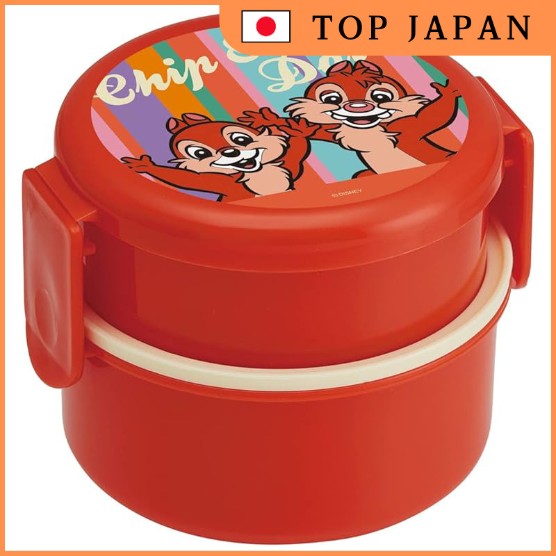 Disney Retro Skater Bento Box - 500ml, 2-Tier, Round, Antibacterial, Made in Japan | Shopee ...