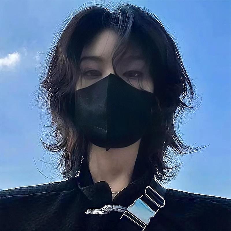 Fake Hair Men Influencer Trend Wolf Tail Hairstyle Mullet Head Short ...