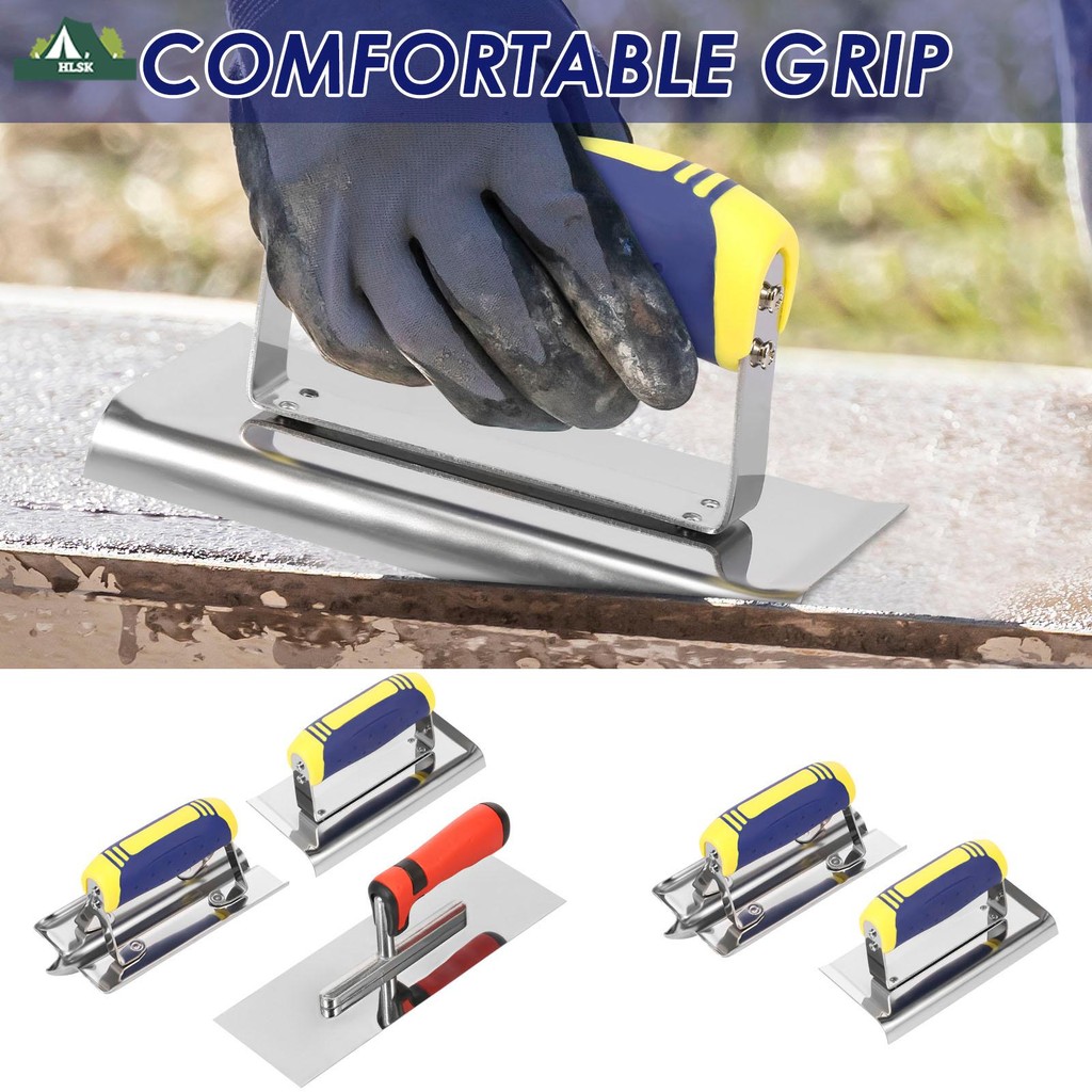 2/3Pcs Stainless Steel Concrete Trowel Rustproof Concrete Hand Tool for ...