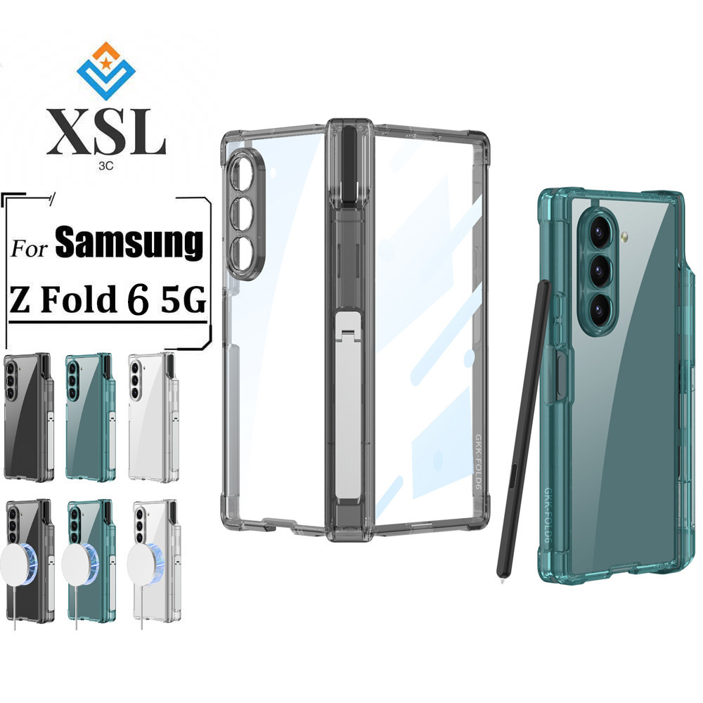 【With pen】For Samsung Galaxy Z Fold6 Case Airbag case Transparent case ...